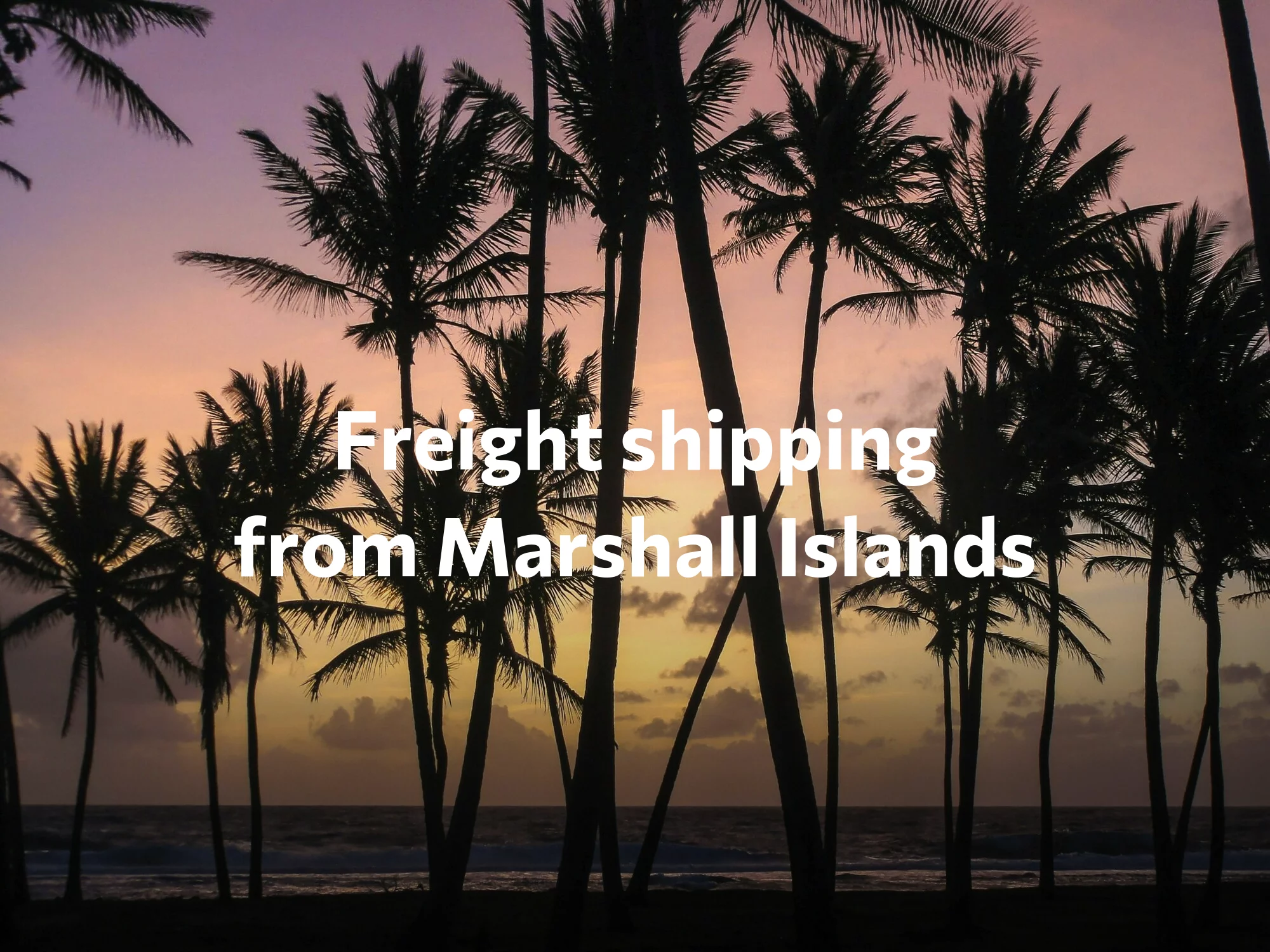Freight Shipping from Marshall Islands