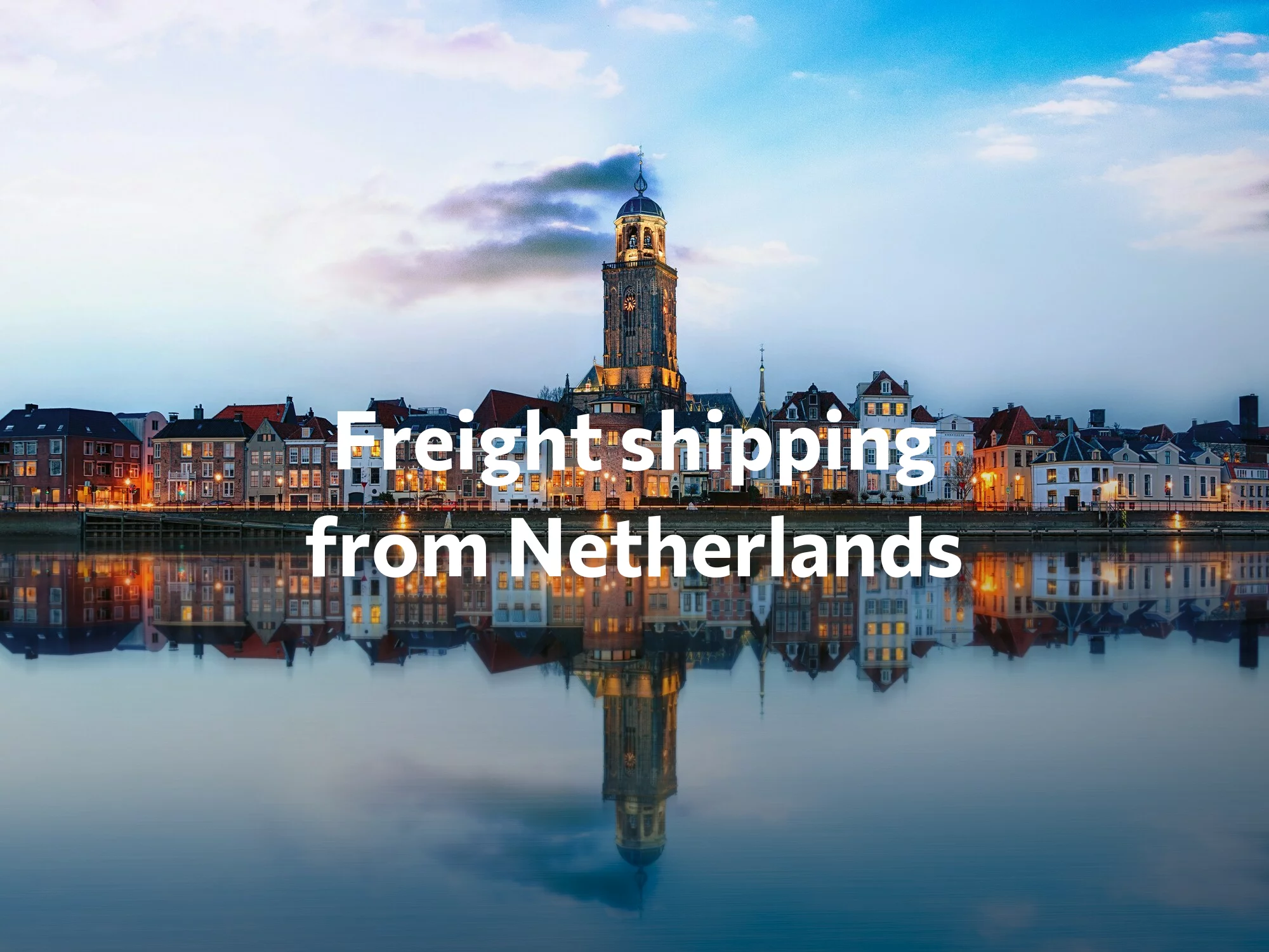 Freight Shipping from Netherlands to Saudi Arabia