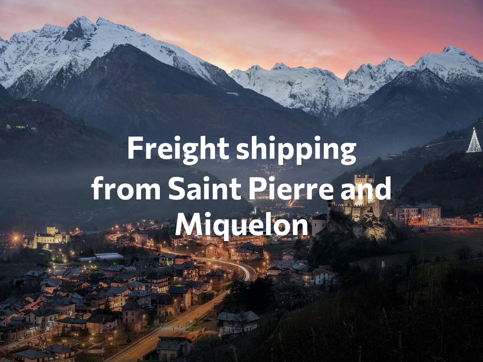 Freight Shipping from Saint Pierre and Miquelon to Canada