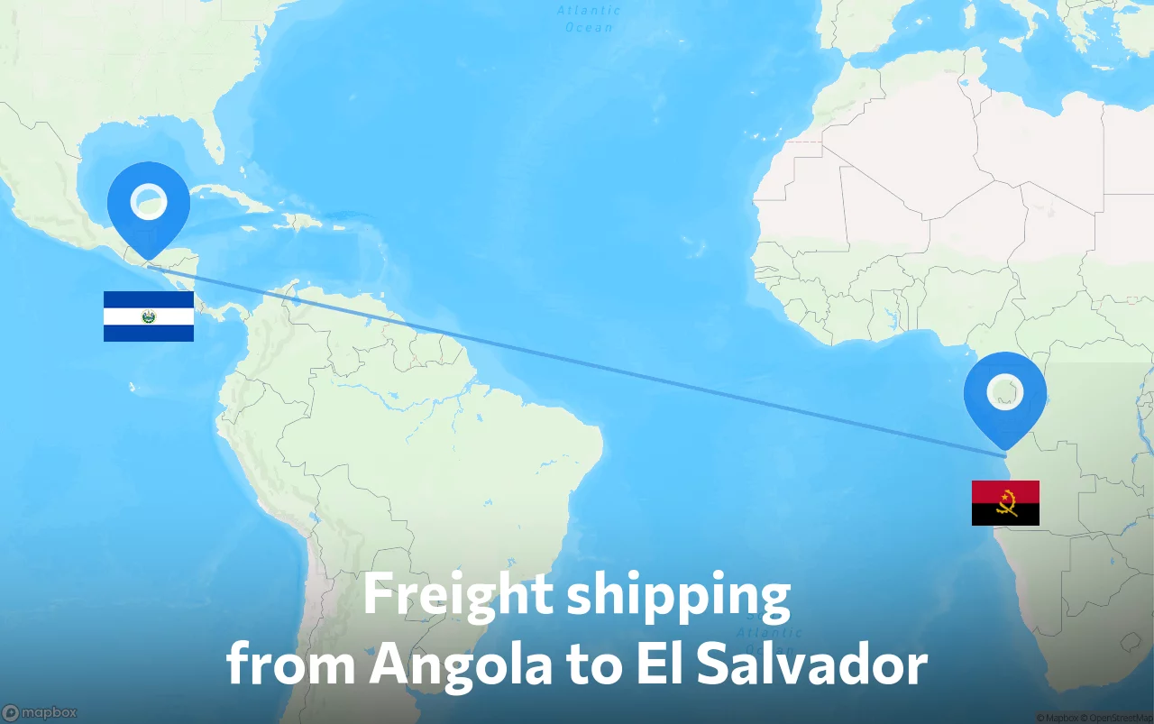 Freight Shipping from Angola to El Salvador