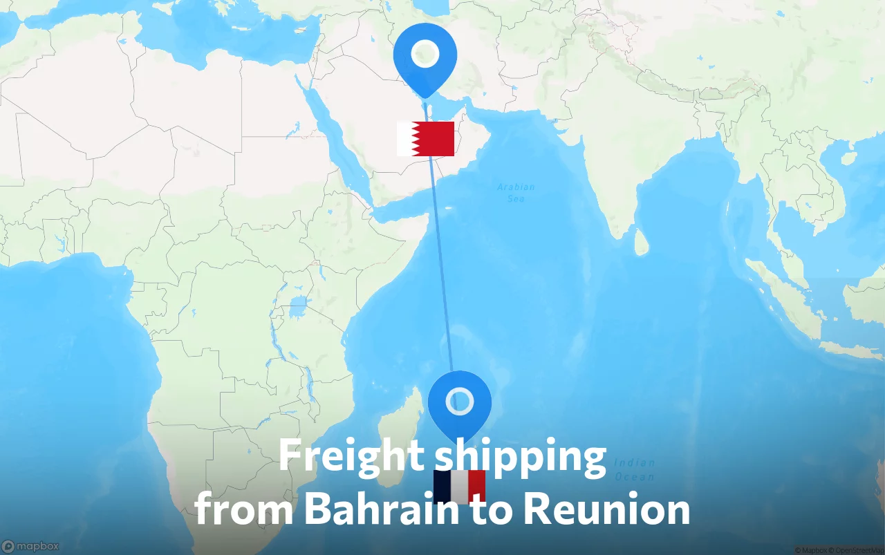 Freight Shipping from Bahrain to Reunion