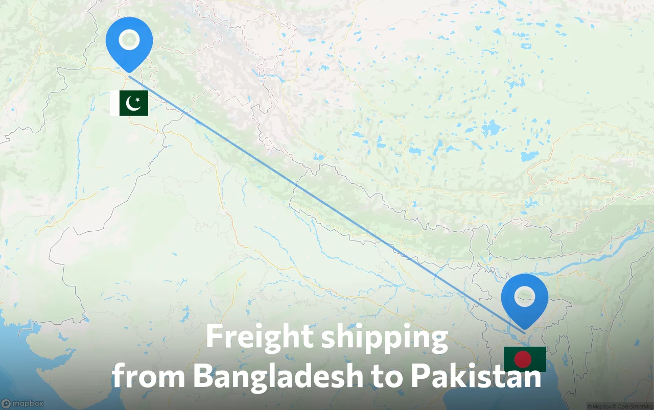 Freight Shipping from Bangladesh to Pakistan