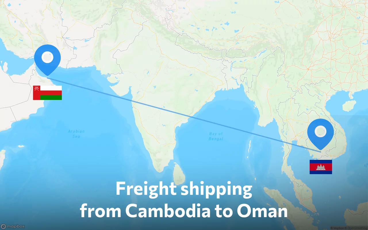 Freight Shipping from Cambodia to Oman