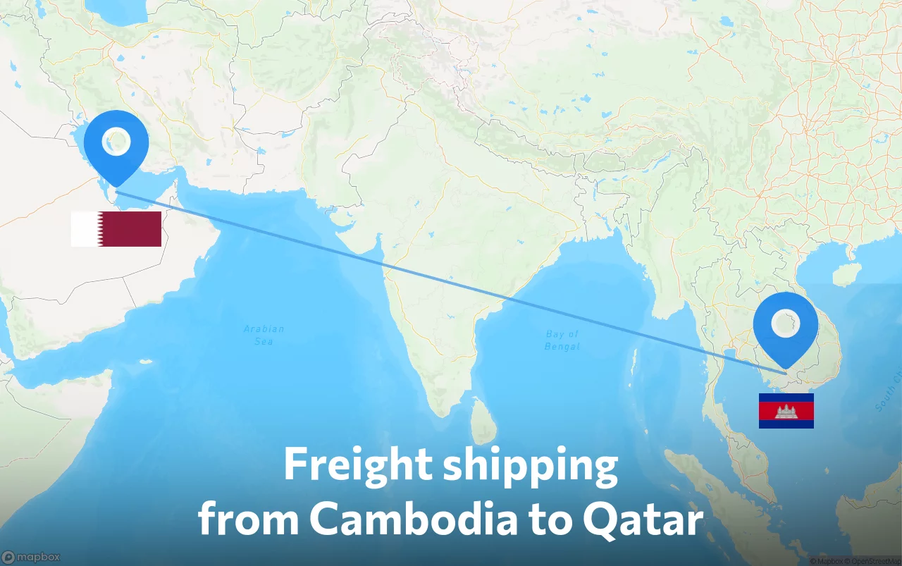 Freight Shipping from Cambodia to Qatar