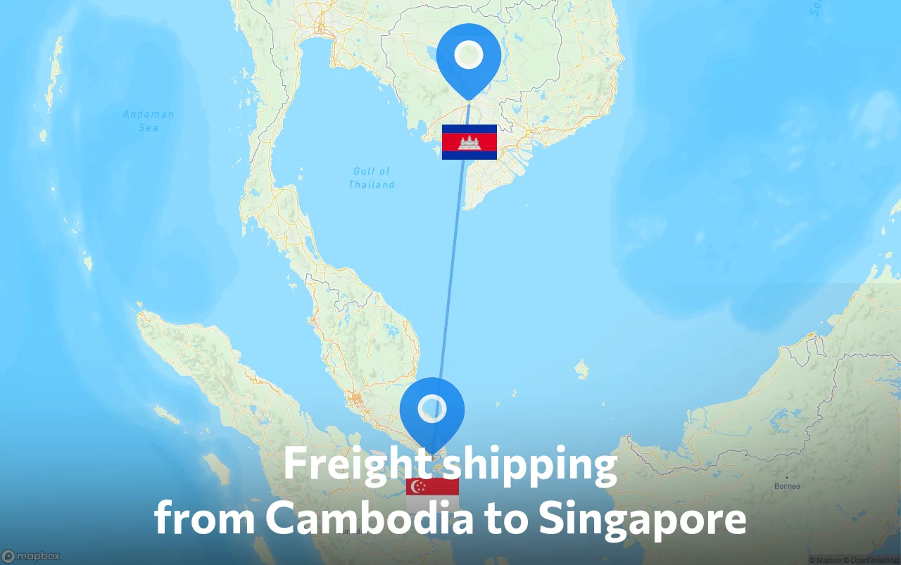 Freight Shipping from Cambodia to Singapore