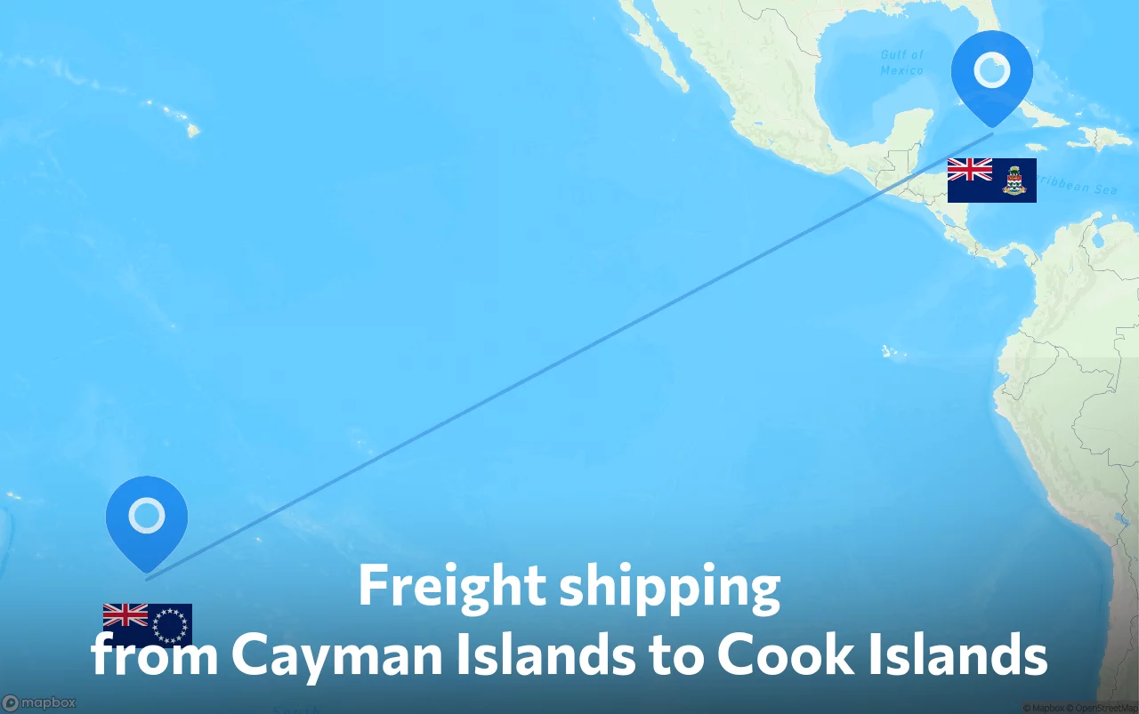 Freight Shipping from Cayman Islands to Cook Islands