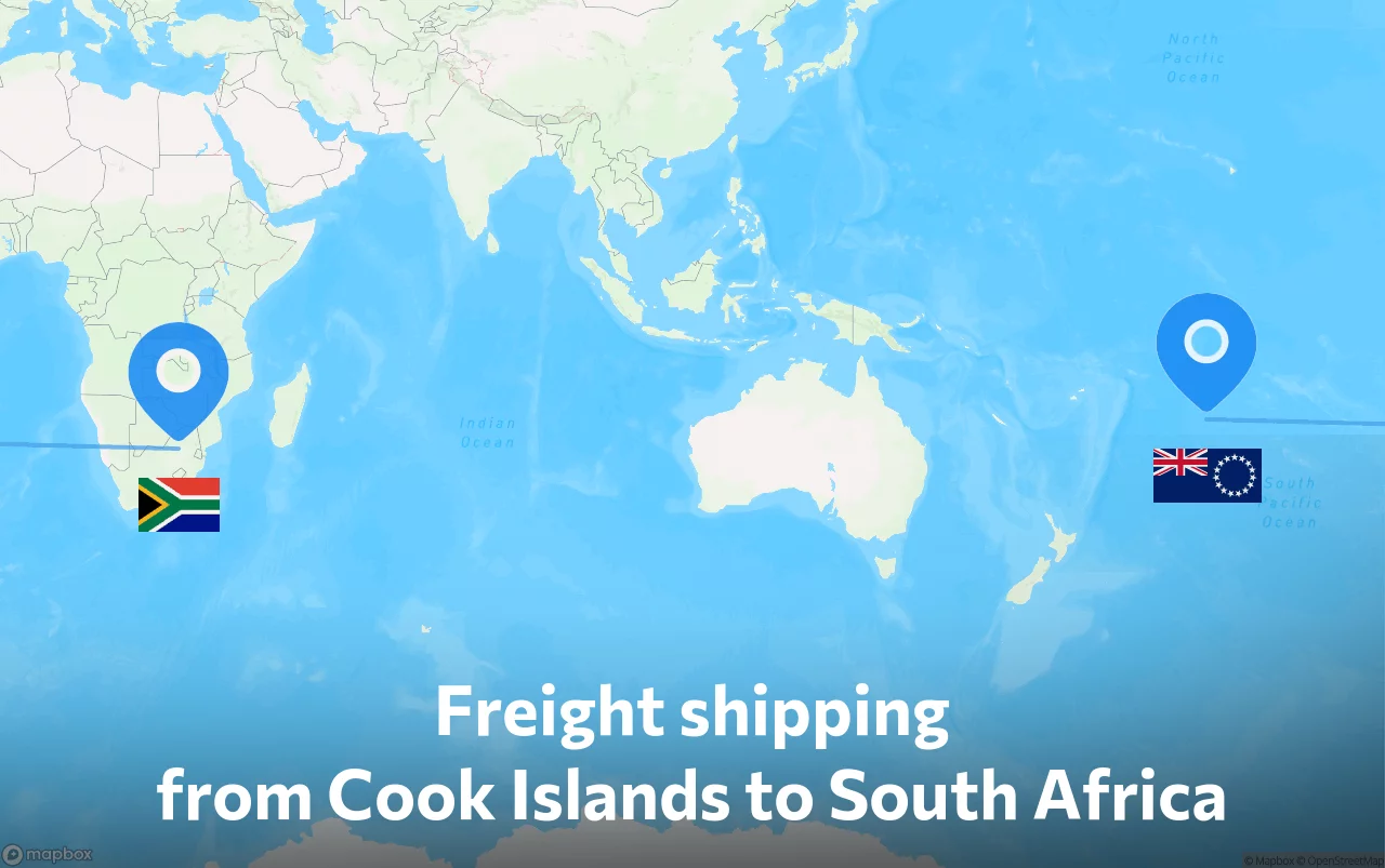 Freight Shipping from Cook Islands to South Africa