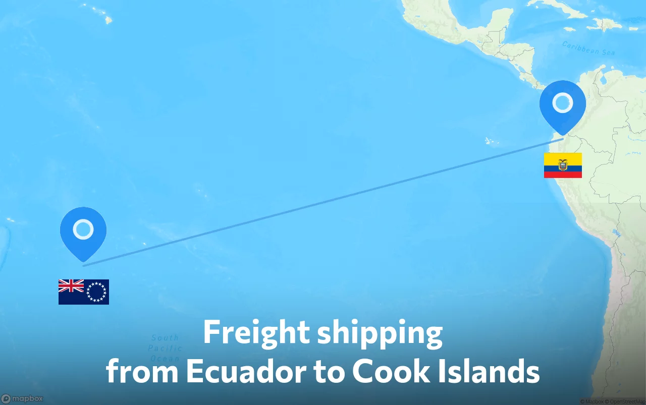 Freight Shipping from Ecuador to Cook Islands