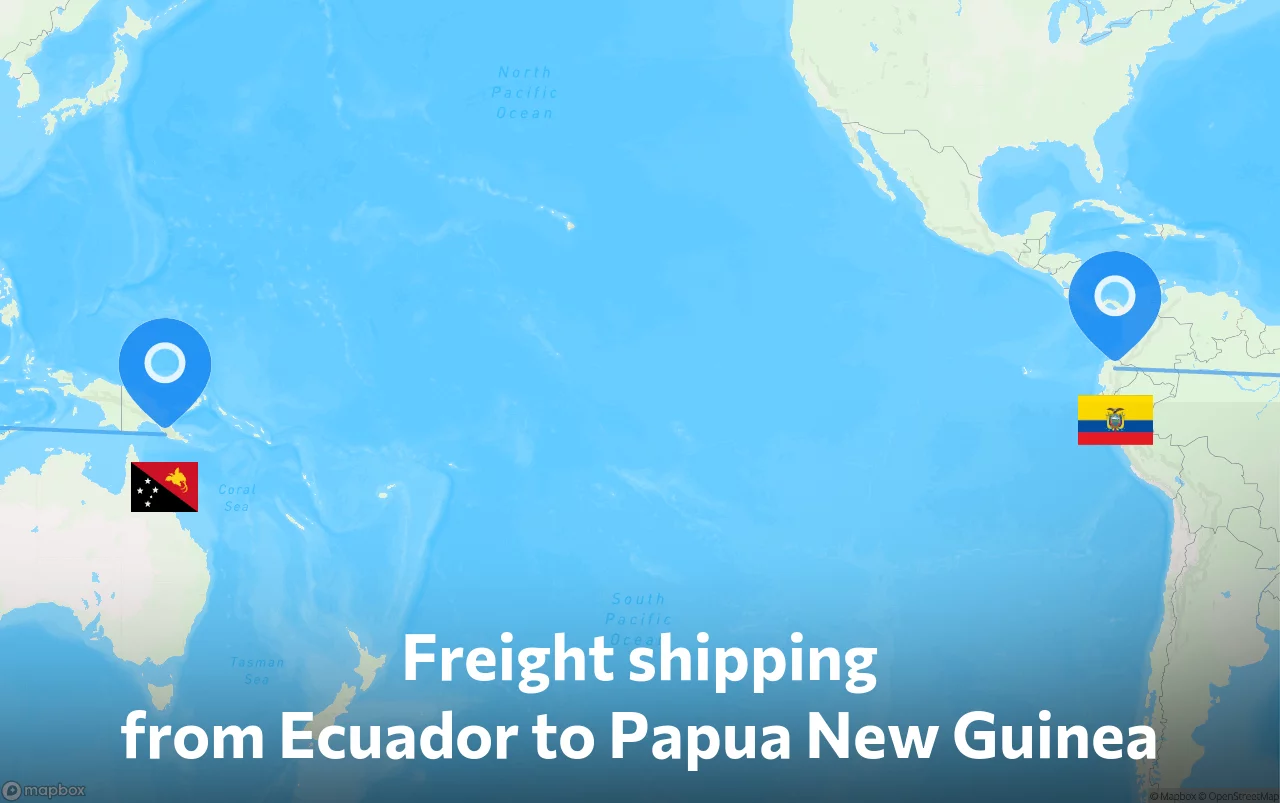 Freight Shipping from Ecuador to Papua New Guinea