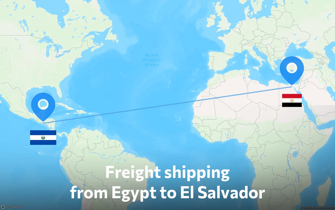 Freight Shipping from Egypt to El Salvador