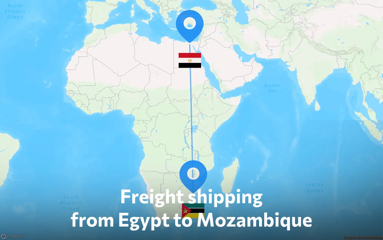 Freight Shipping from Egypt to Mozambique