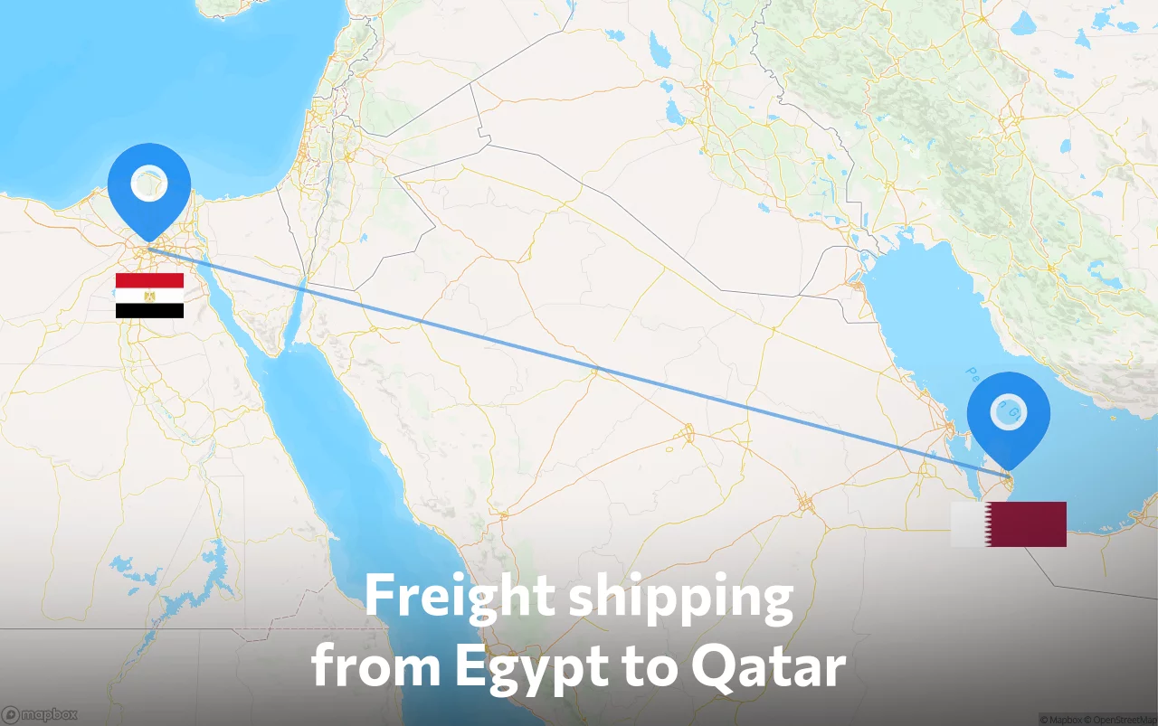 Freight Shipping from Egypt to Qatar