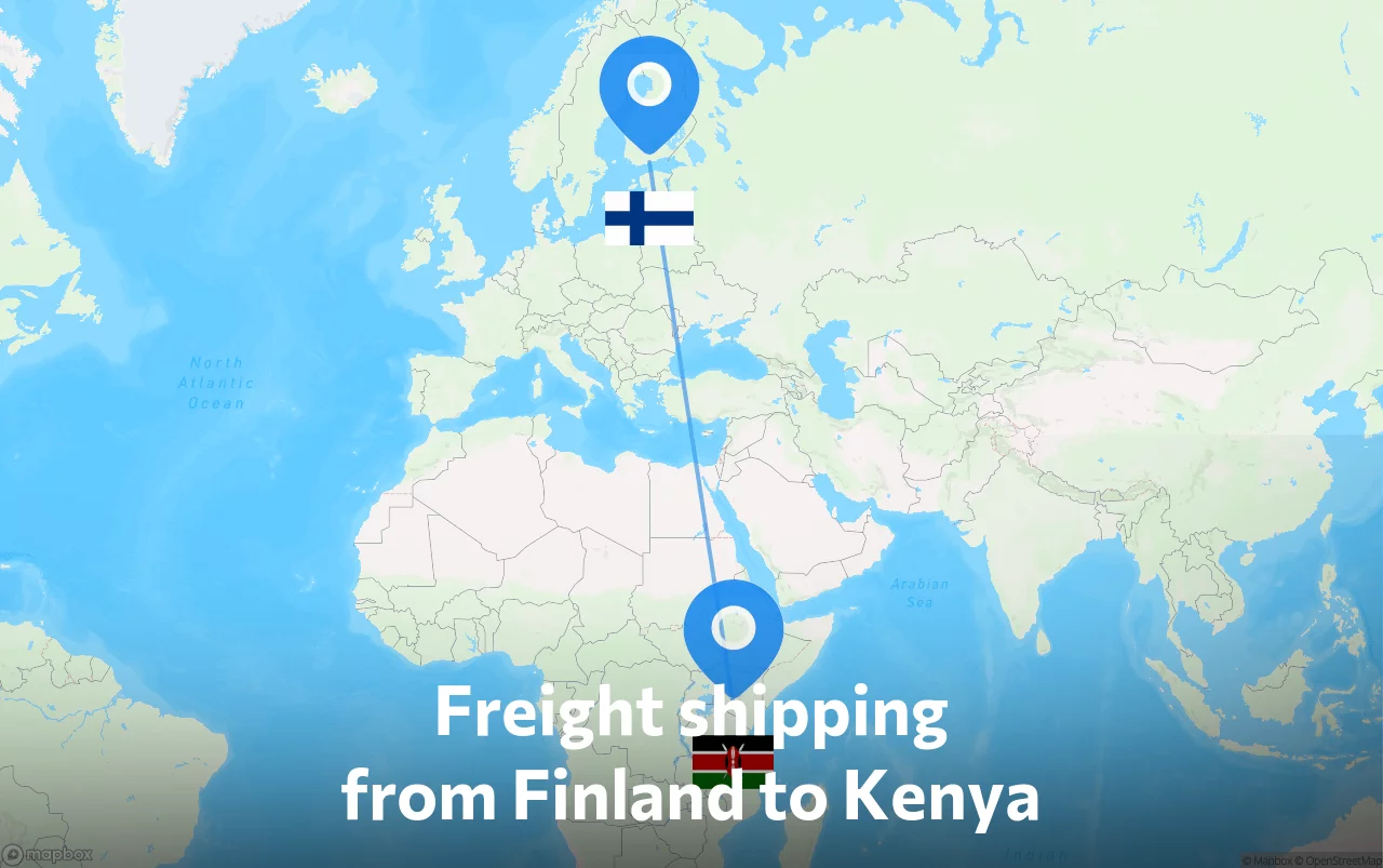 Freight Shipping from Finland to Kenya
