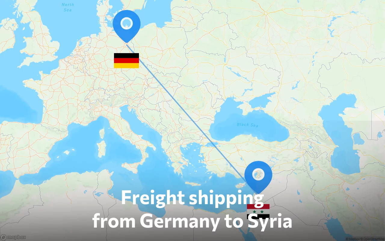 Freight Shipping from Germany to Syria
