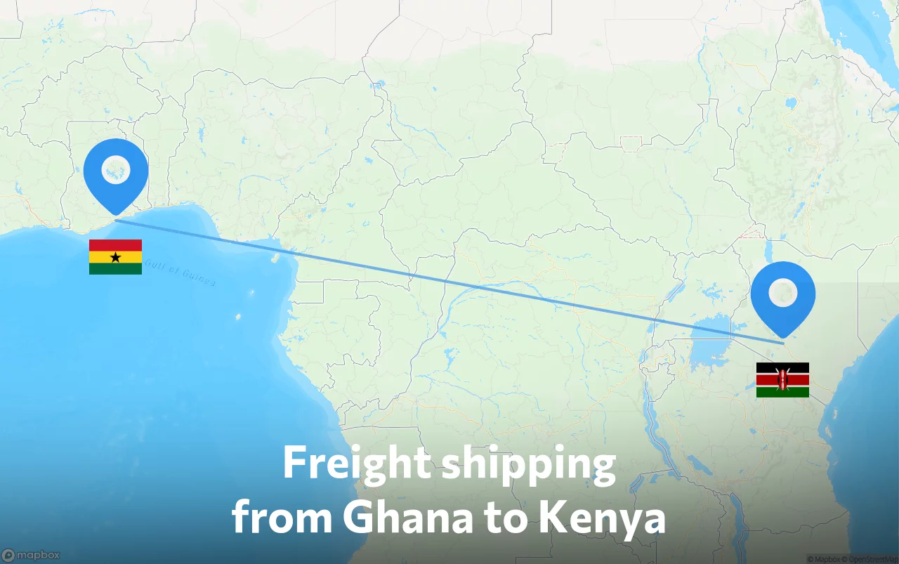 Freight Shipping from Ghana to Kenya