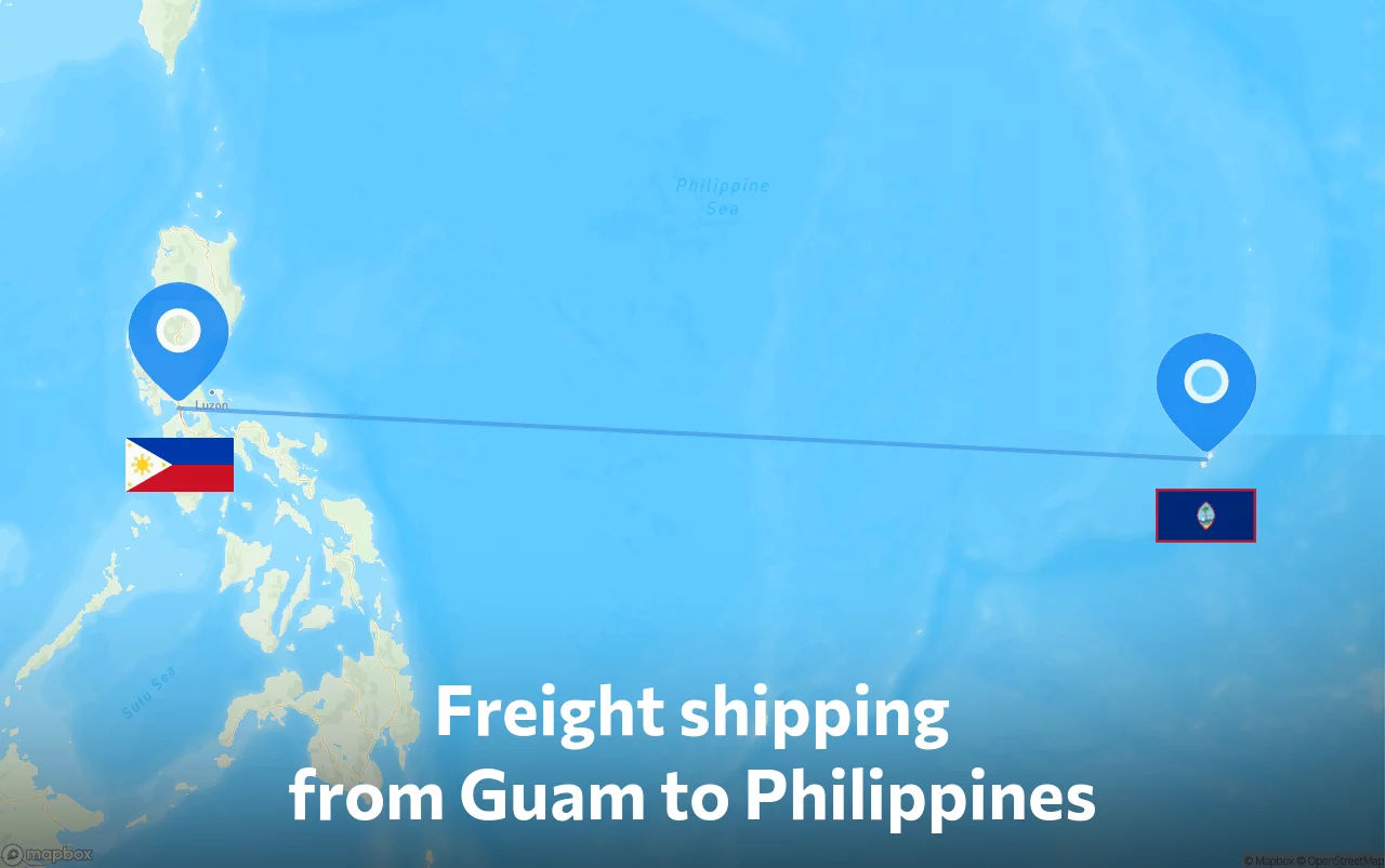 Freight Shipping from Guam to Philippines