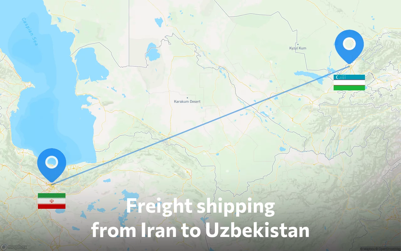 Freight Shipping from Iran to Uzbekistan