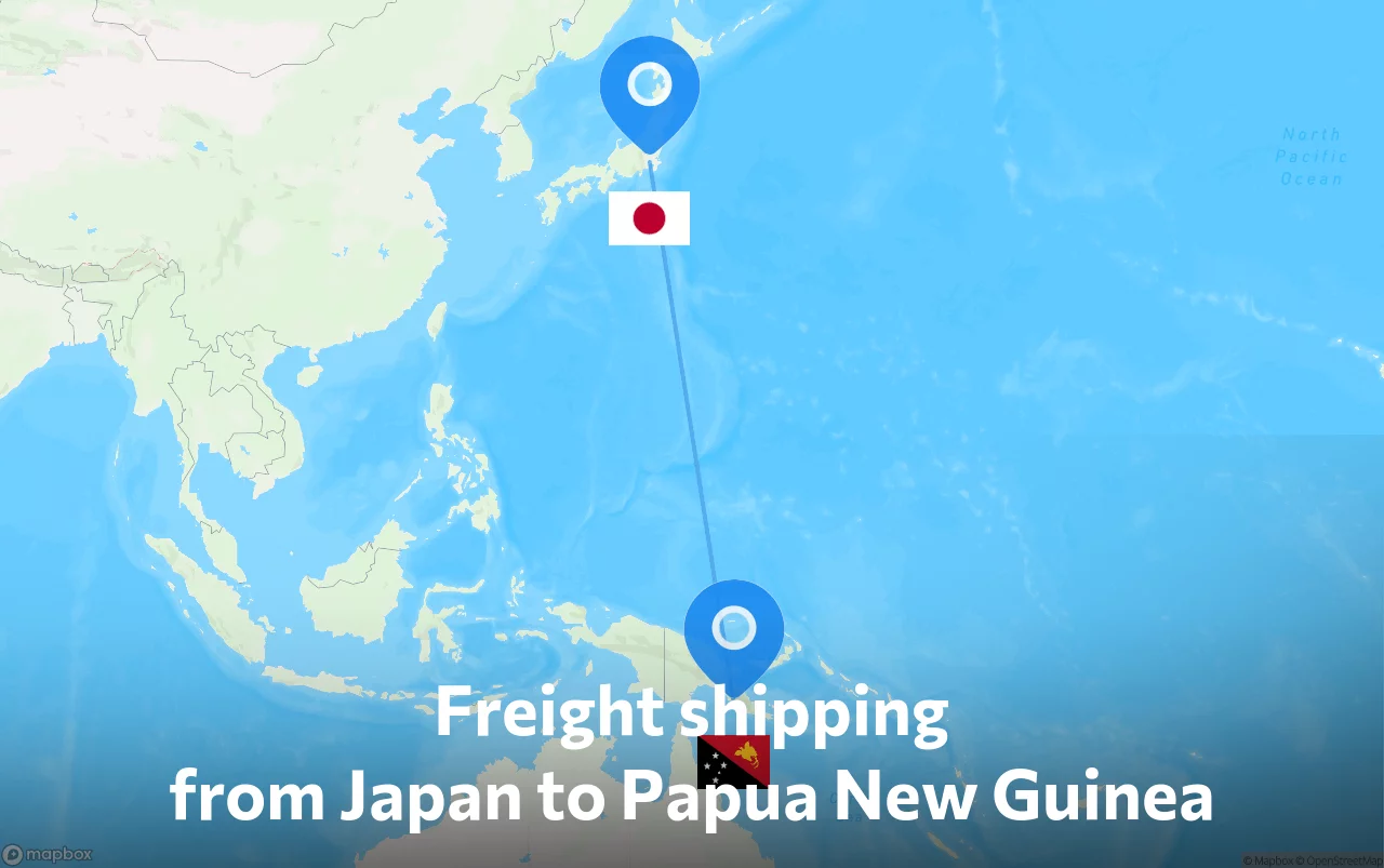 Freight Shipping from Japan to Papua New Guinea