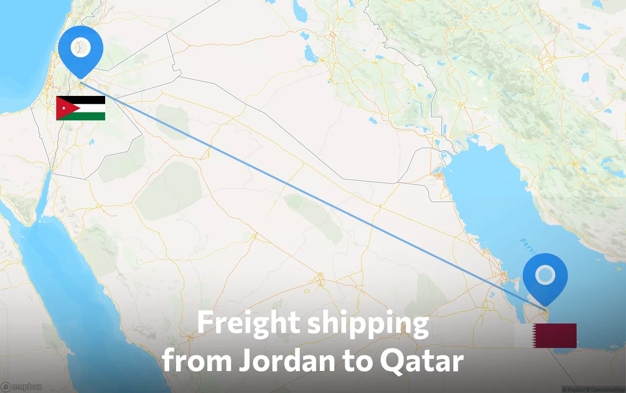 Freight Shipping from Jordan to Qatar