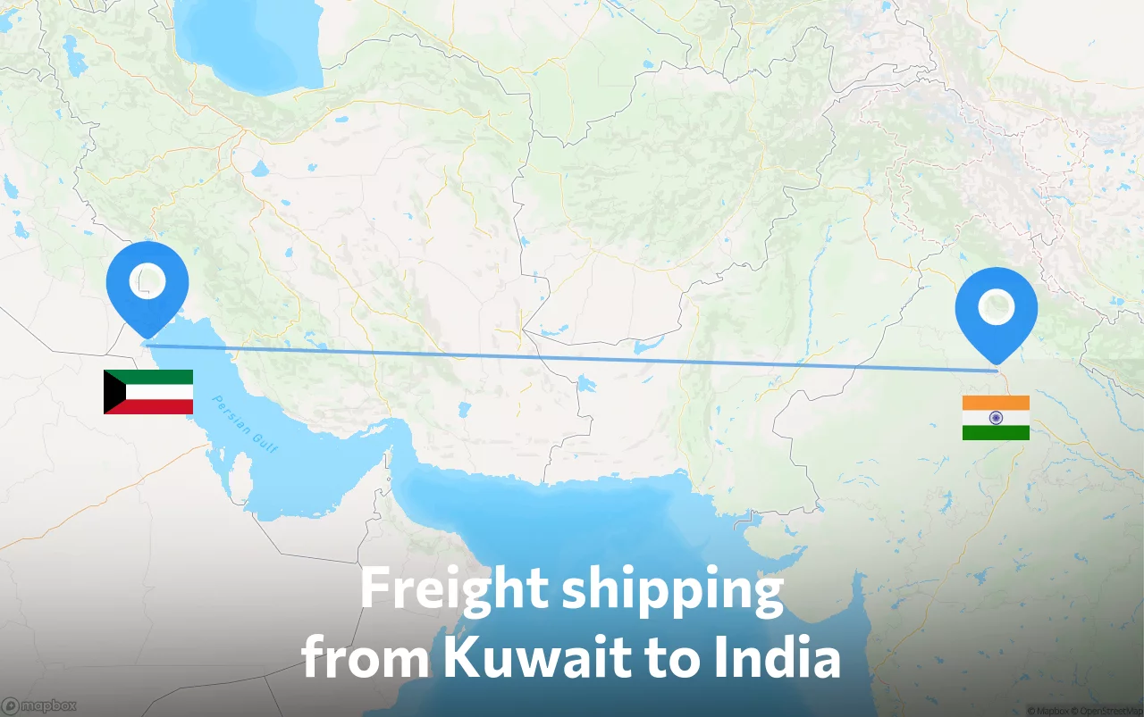 Freight Shipping from Kuwait to India