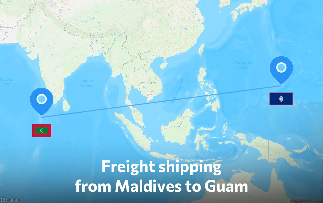 Freight Shipping from Maldives to Guam