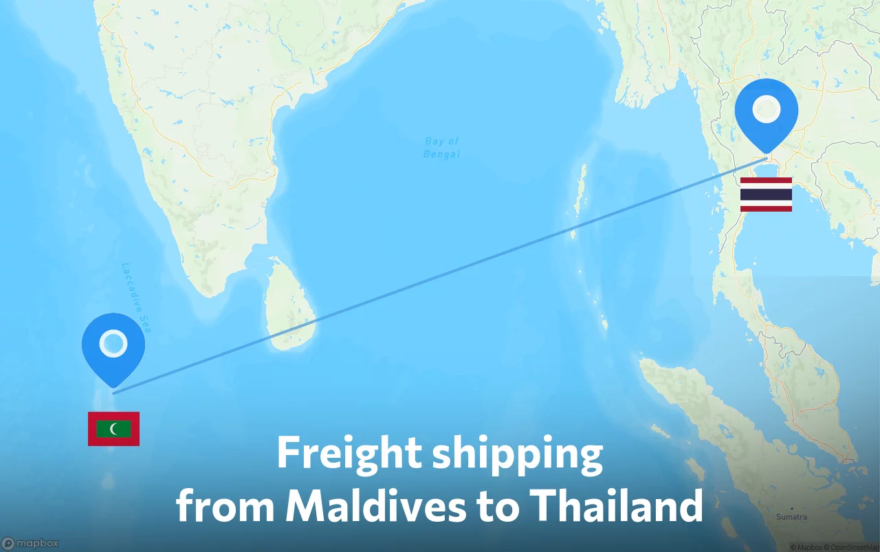 Freight Shipping from Maldives to Thailand