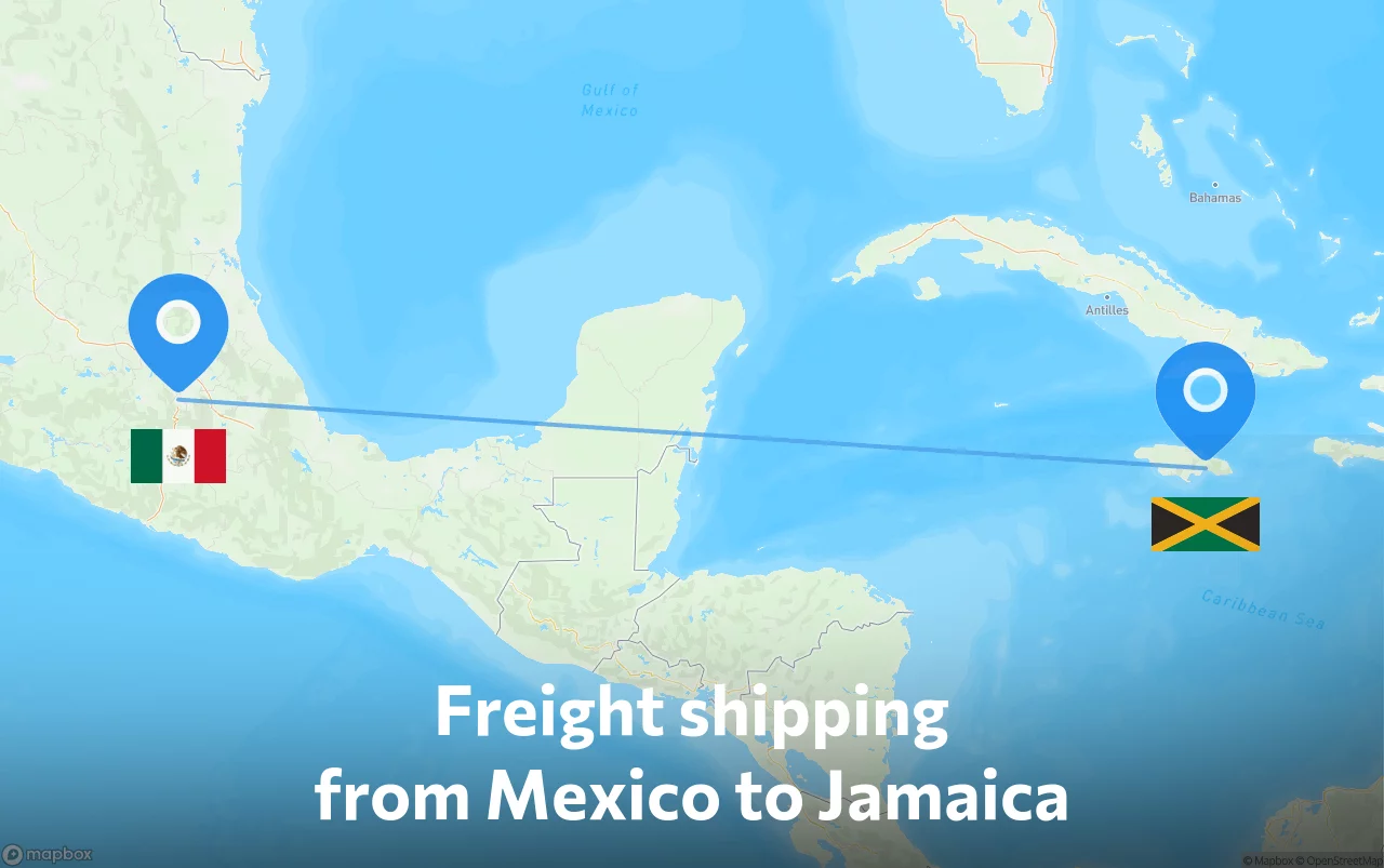 Freight Shipping from Mexico to Jamaica