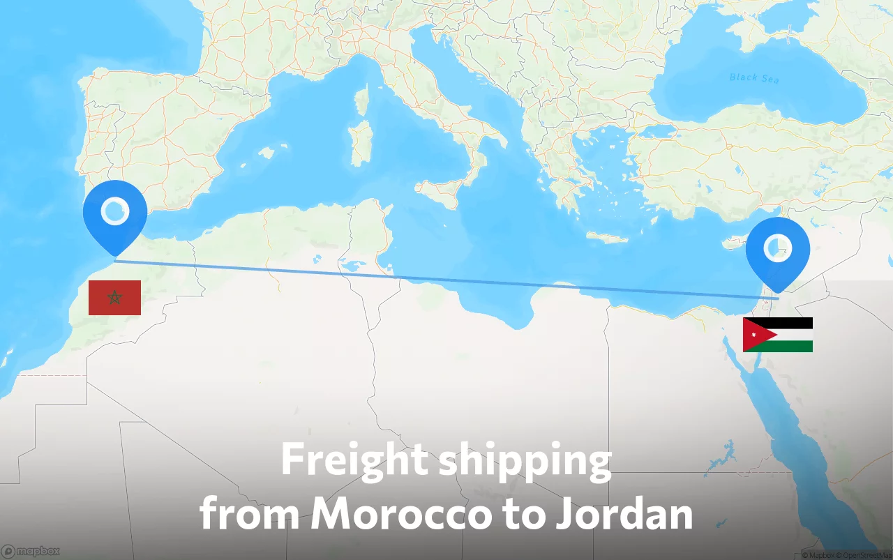 Freight Shipping from Morocco to Jordan