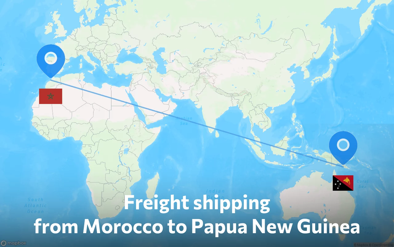 Freight Shipping from Morocco to Papua New Guinea