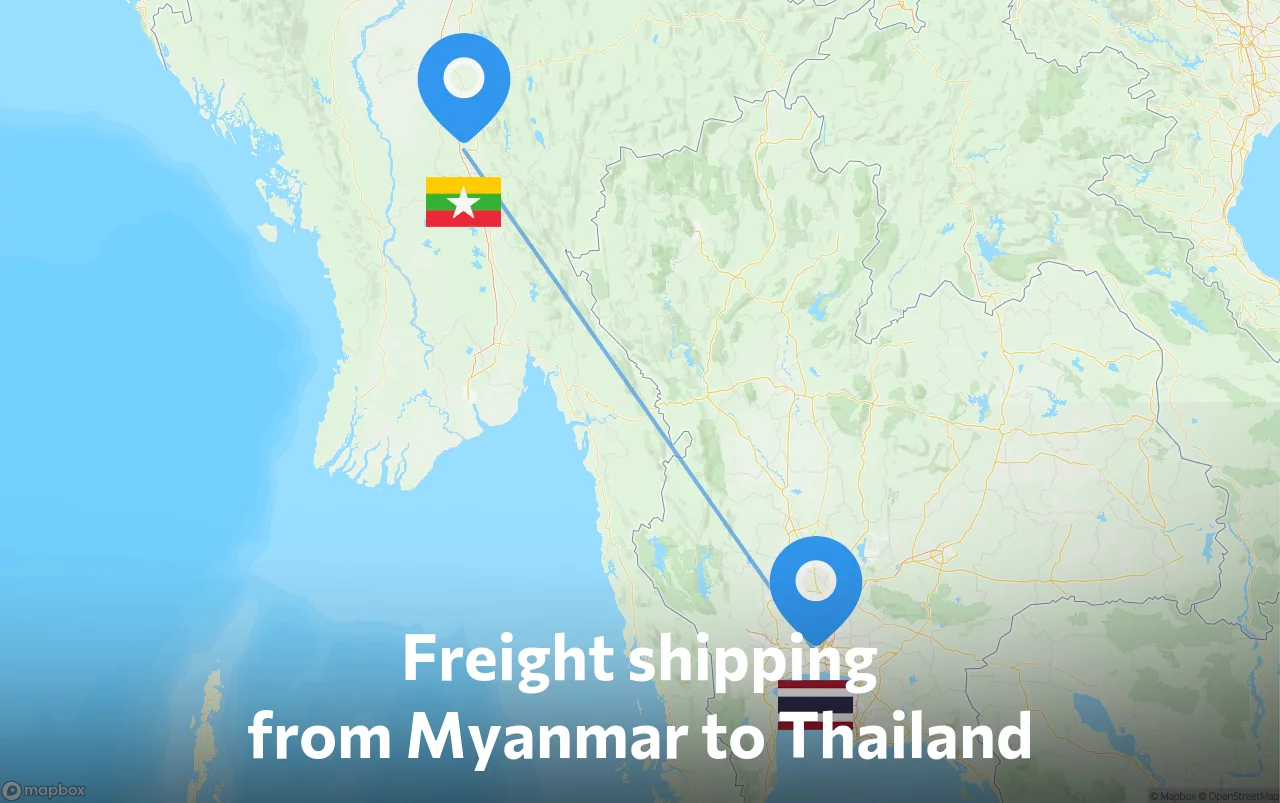 Freight Shipping from Myanmar to Thailand