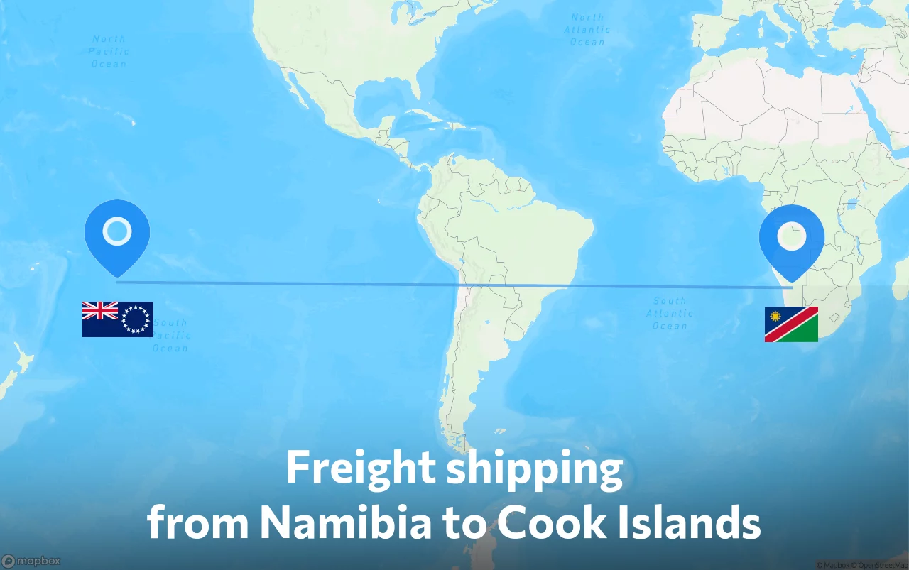 Freight Shipping from Namibia to Cook Islands
