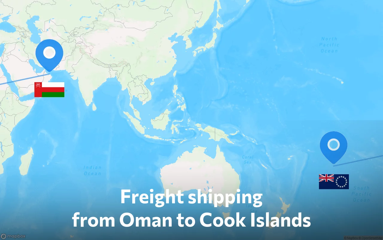 Freight Shipping from Oman to Cook Islands