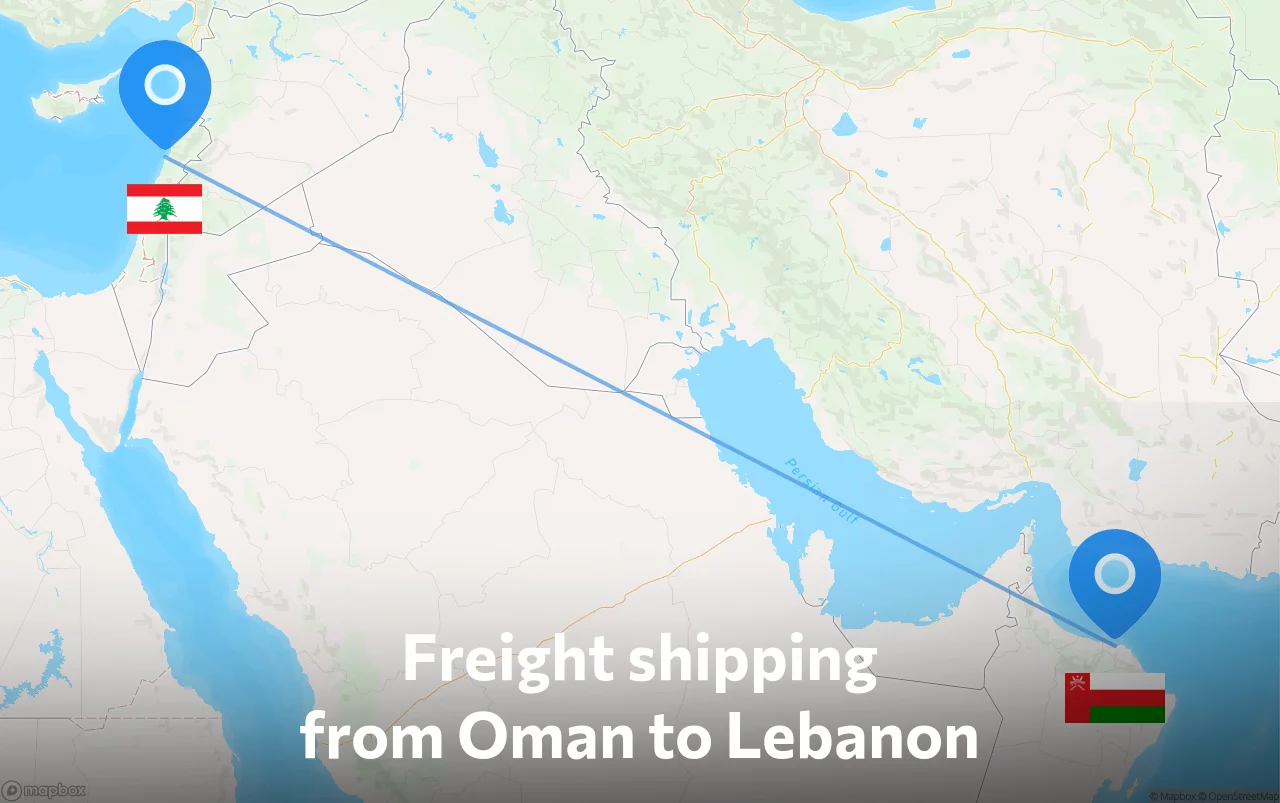 Freight Shipping from Oman to Lebanon