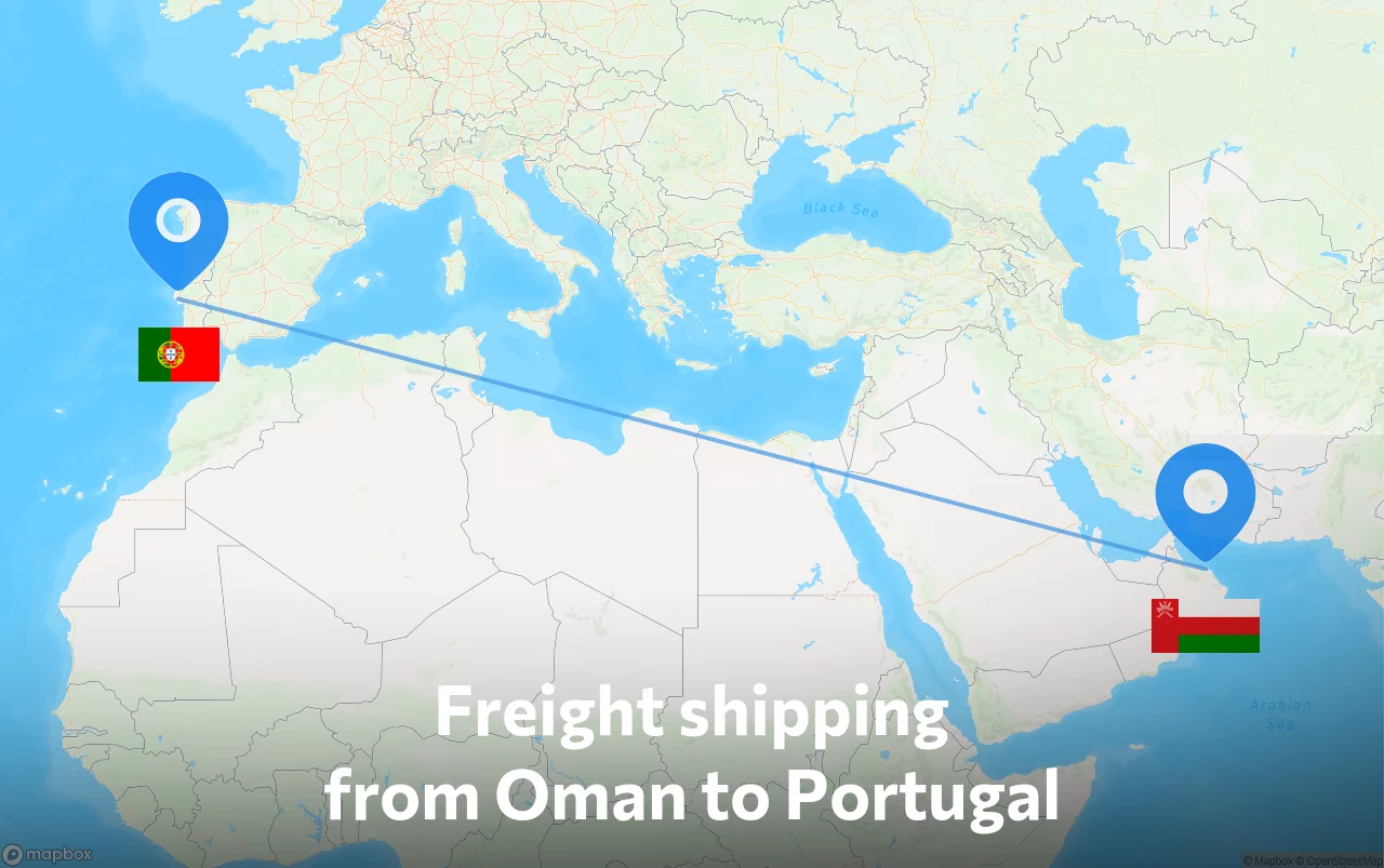 Freight Shipping from Oman to Portugal