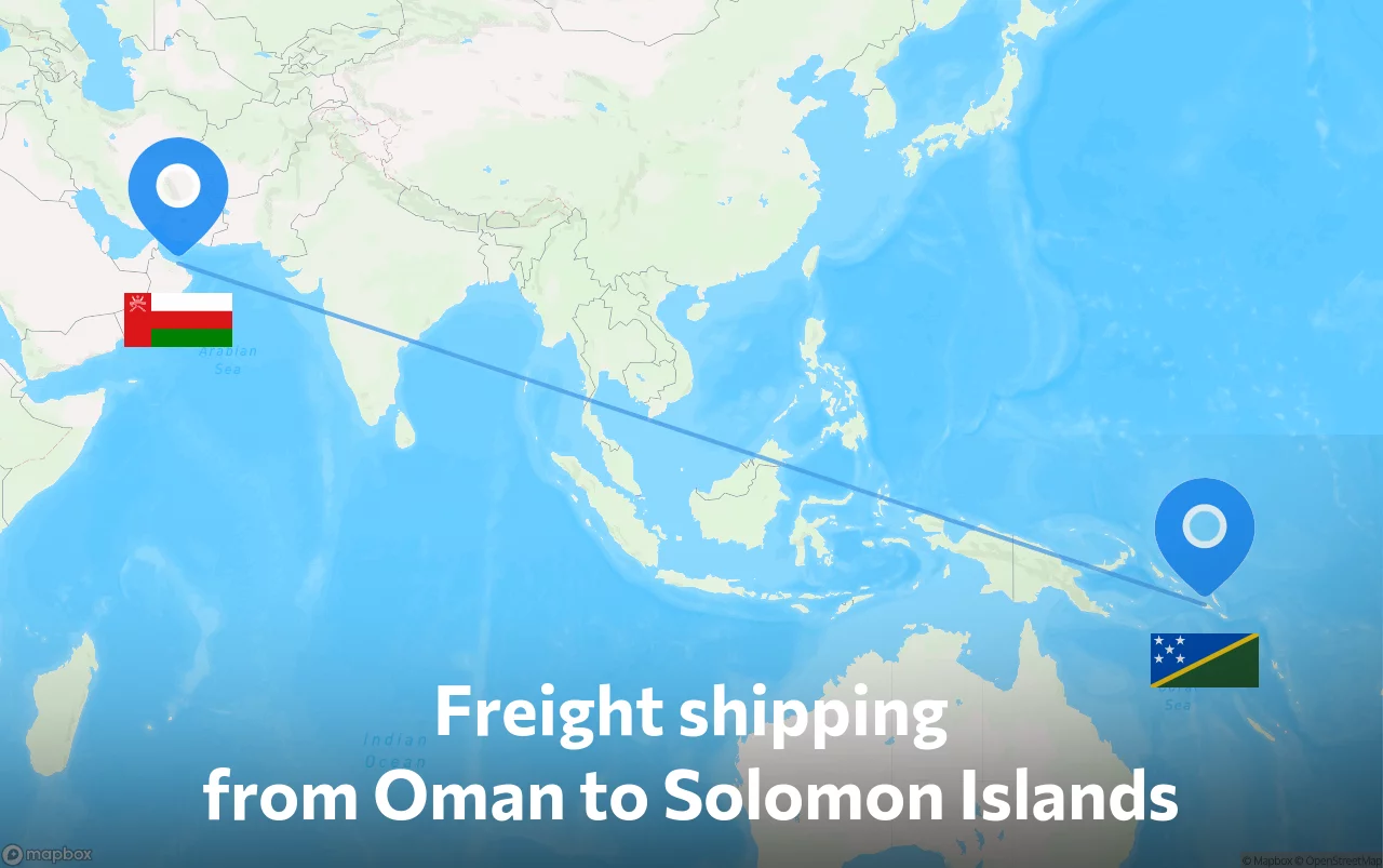 Freight Shipping from Oman to Solomon Islands