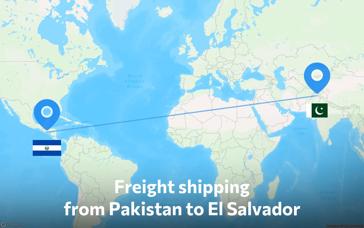 Freight Shipping from Pakistan to El Salvador
