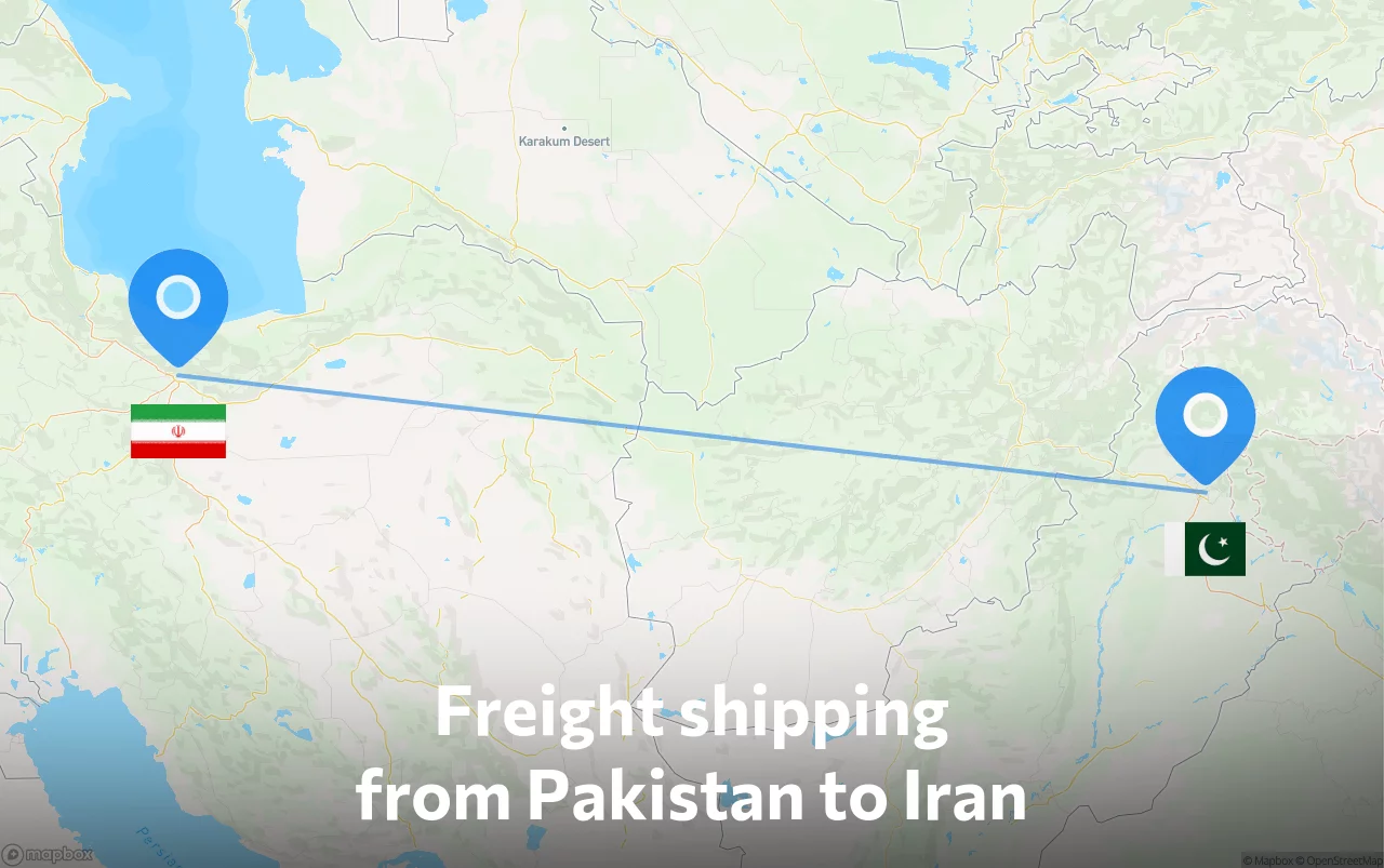 Freight Shipping from Pakistan to Iran