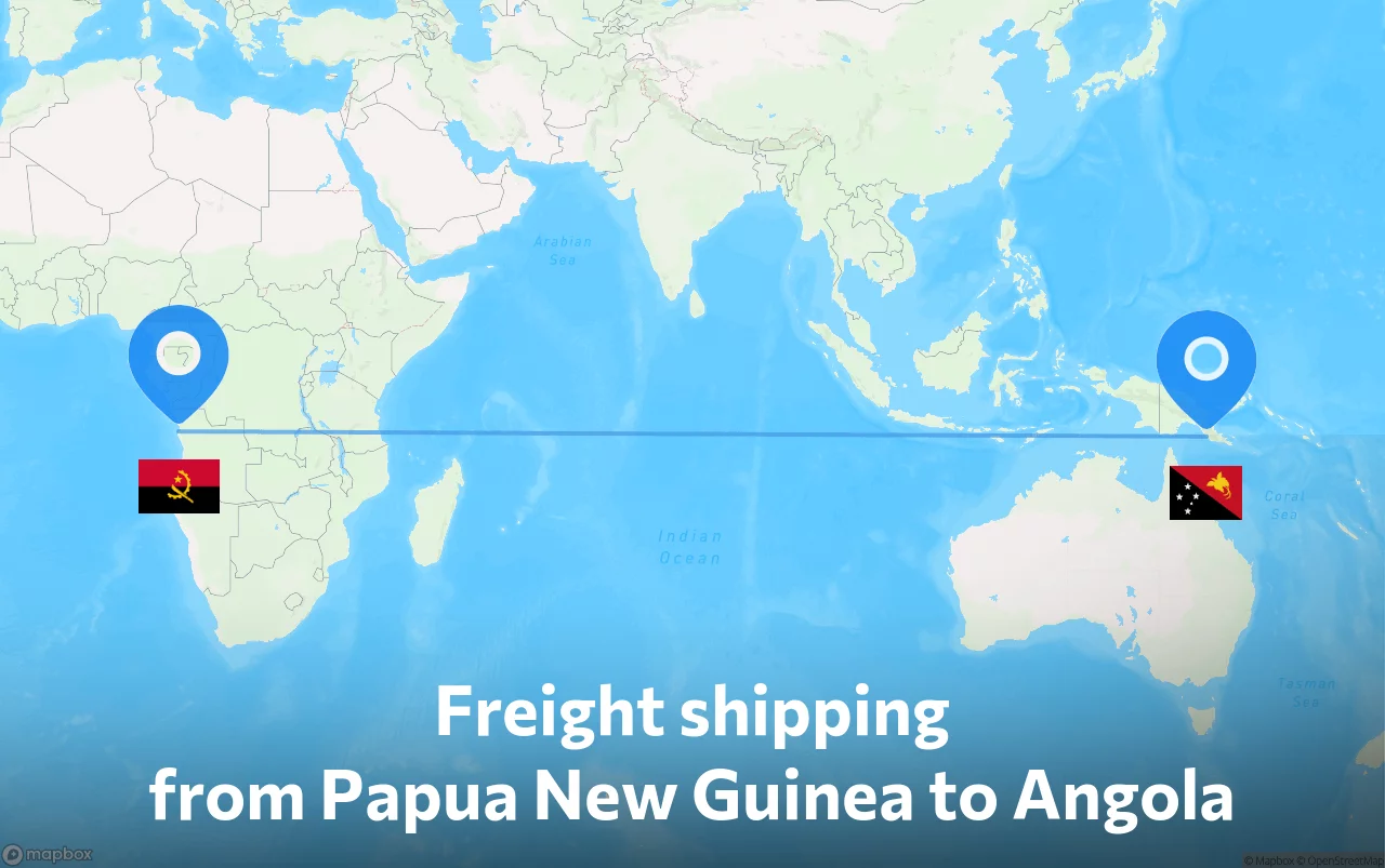 Freight Shipping from Papua New Guinea to Angola