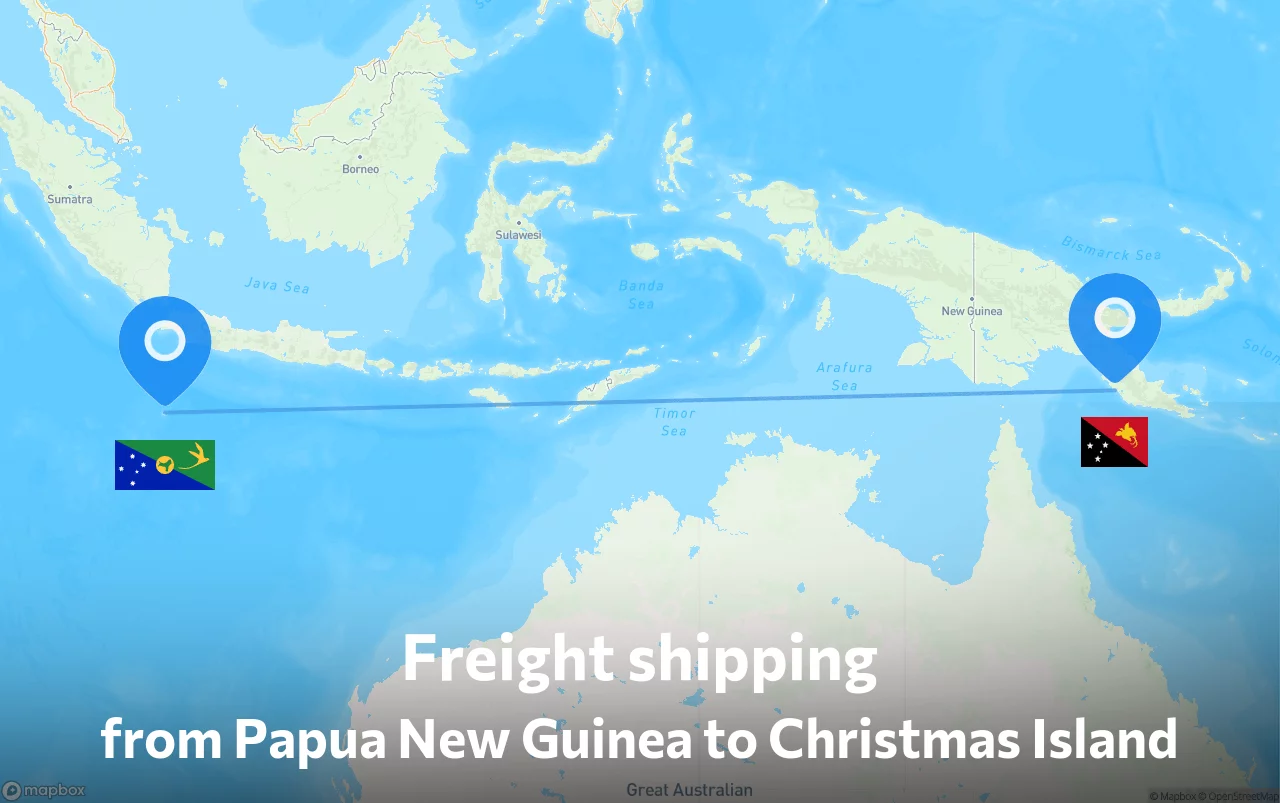 Freight Shipping from Papua New Guinea to Christmas Island