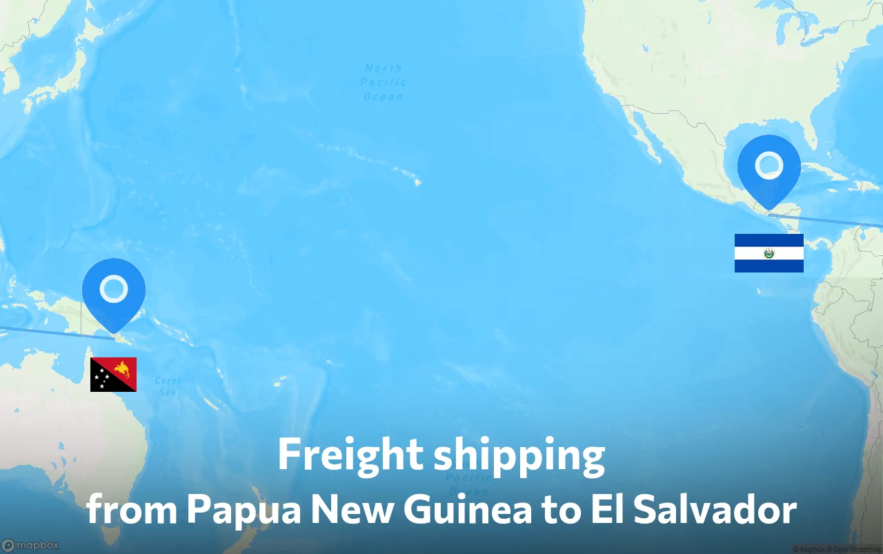 Freight Shipping from Papua New Guinea to El Salvador