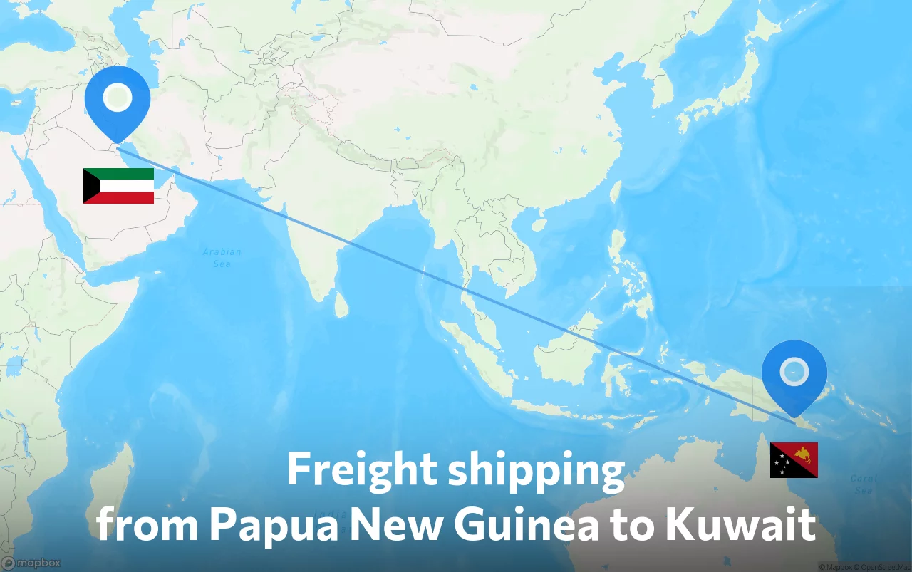 Freight Shipping from Papua New Guinea to Kuwait