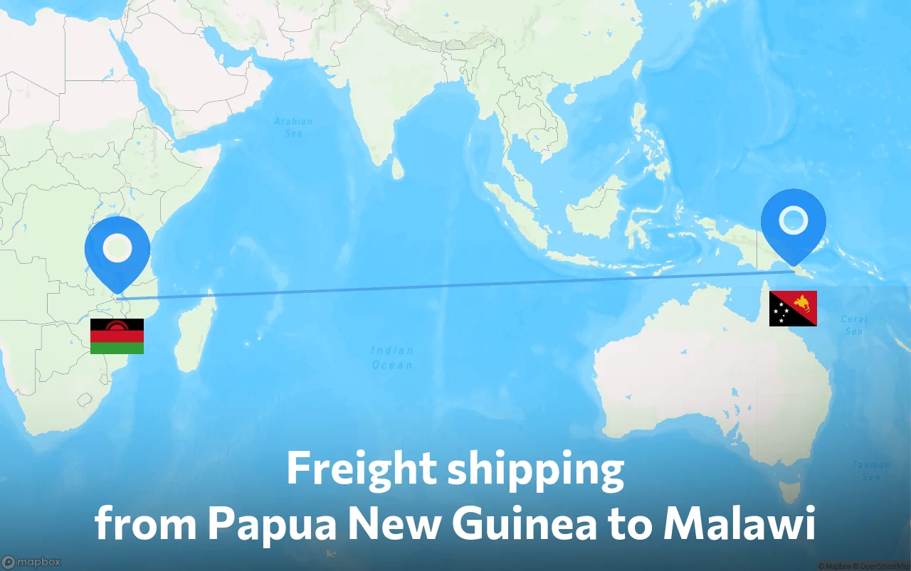Freight Shipping from Papua New Guinea to Malawi