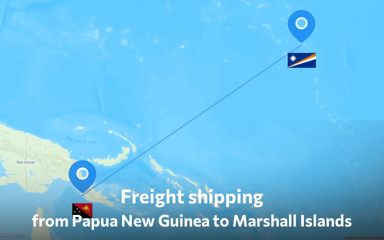 Freight Shipping from Papua New Guinea to Marshall Islands