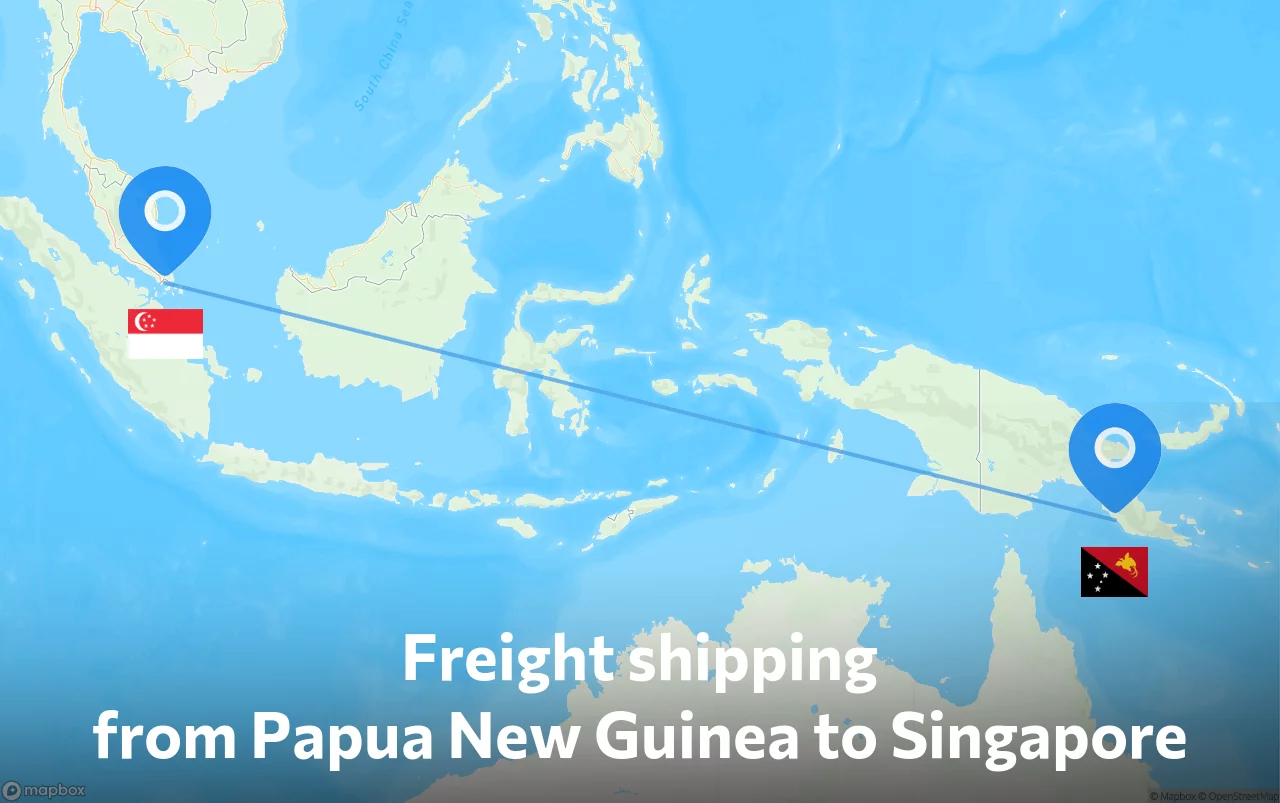 Freight Shipping from Papua New Guinea to Singapore