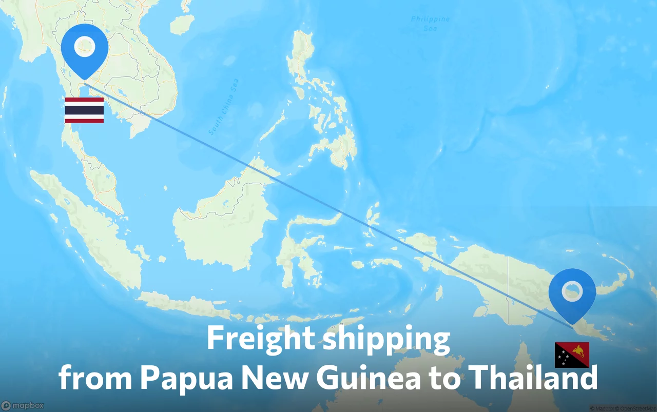 Freight Shipping from Papua New Guinea to Thailand