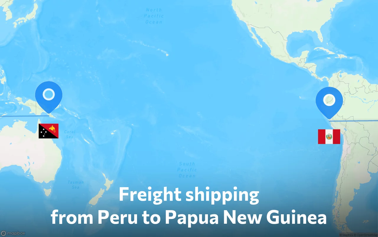 Freight Shipping from Peru to Papua New Guinea