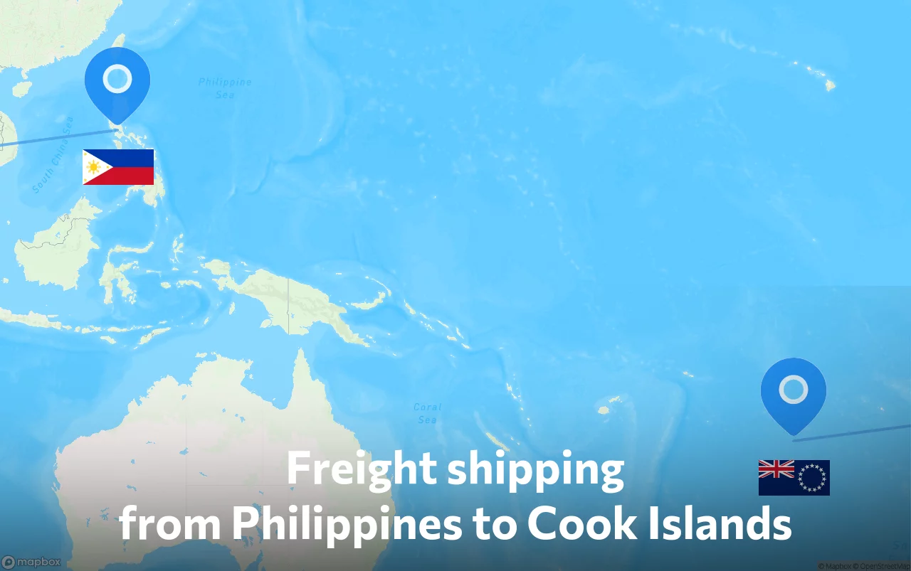 Freight Shipping from Philippines to Cook Islands