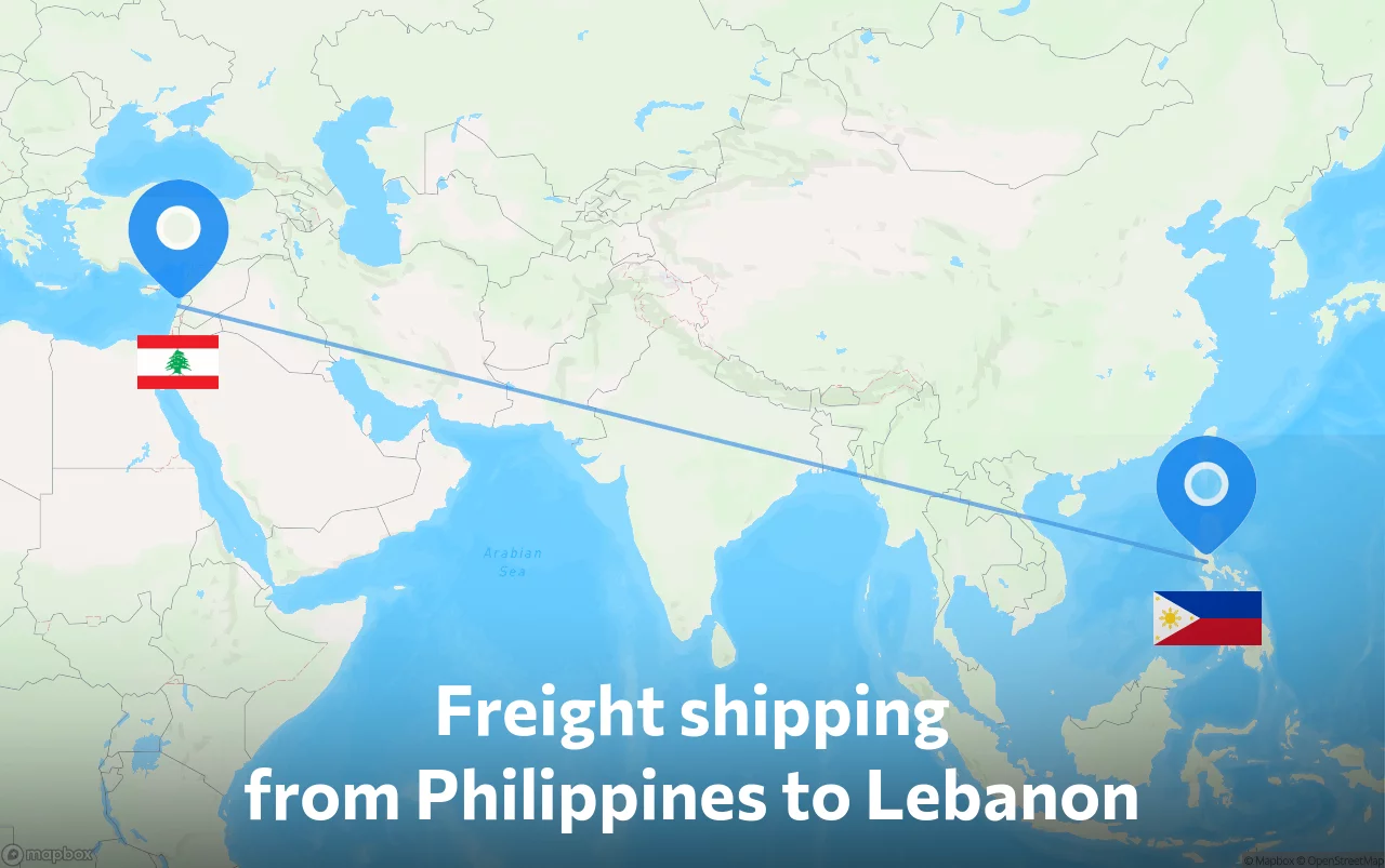 Freight Shipping from Philippines to Lebanon