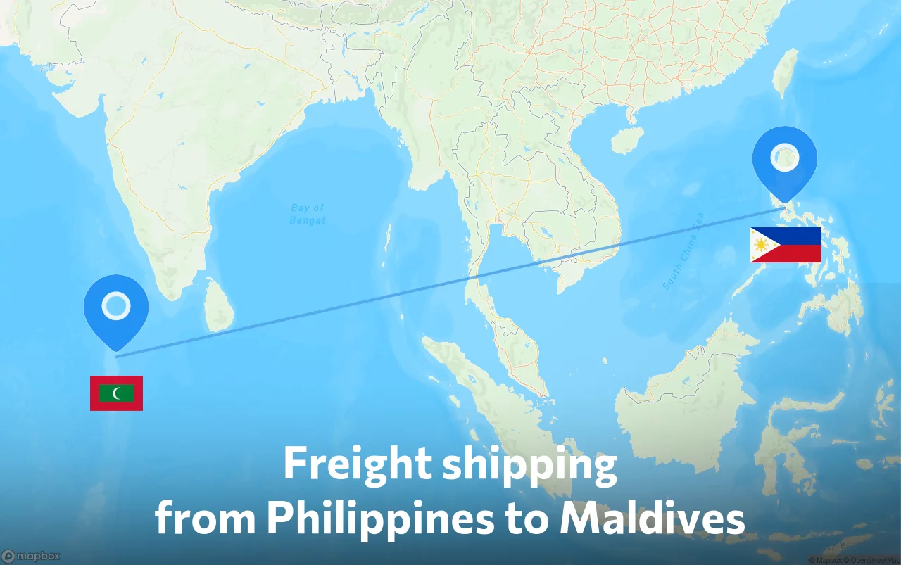 Freight Shipping from Philippines to Maldives