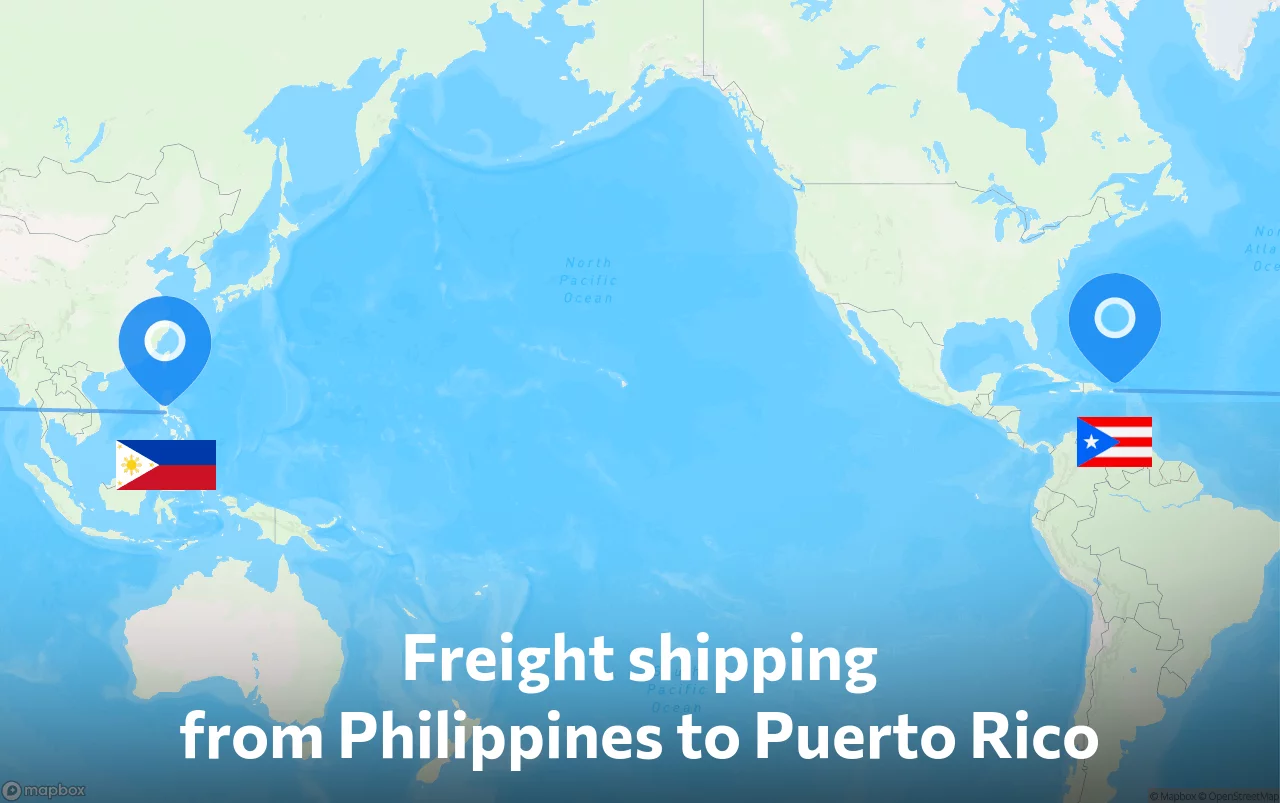 Freight Shipping from Philippines to Puerto Rico
